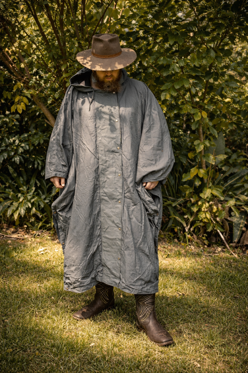 Stockman's Wraith - Oilskin - Storm Cloak (Poncho) – Blackspur Co.